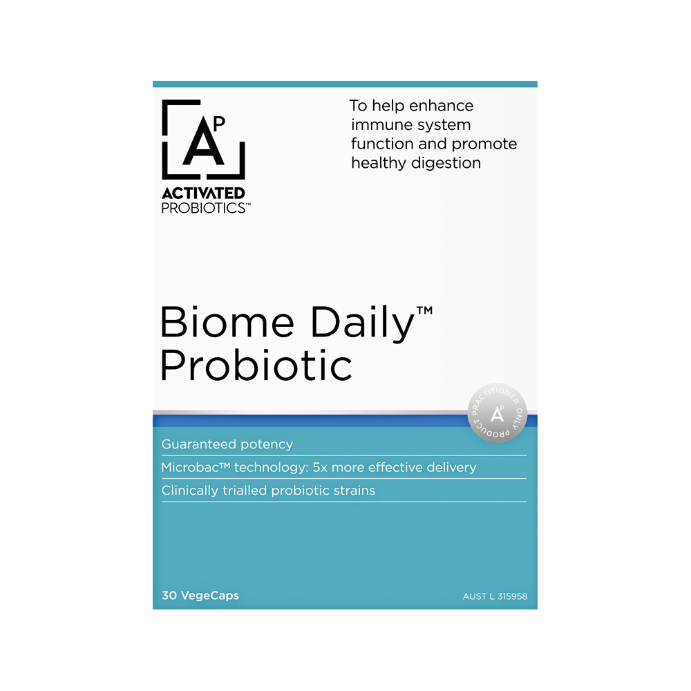 Activated Probiotics Biome Daily Probiotic 30 Capsules | AHPC Pharmacy ...