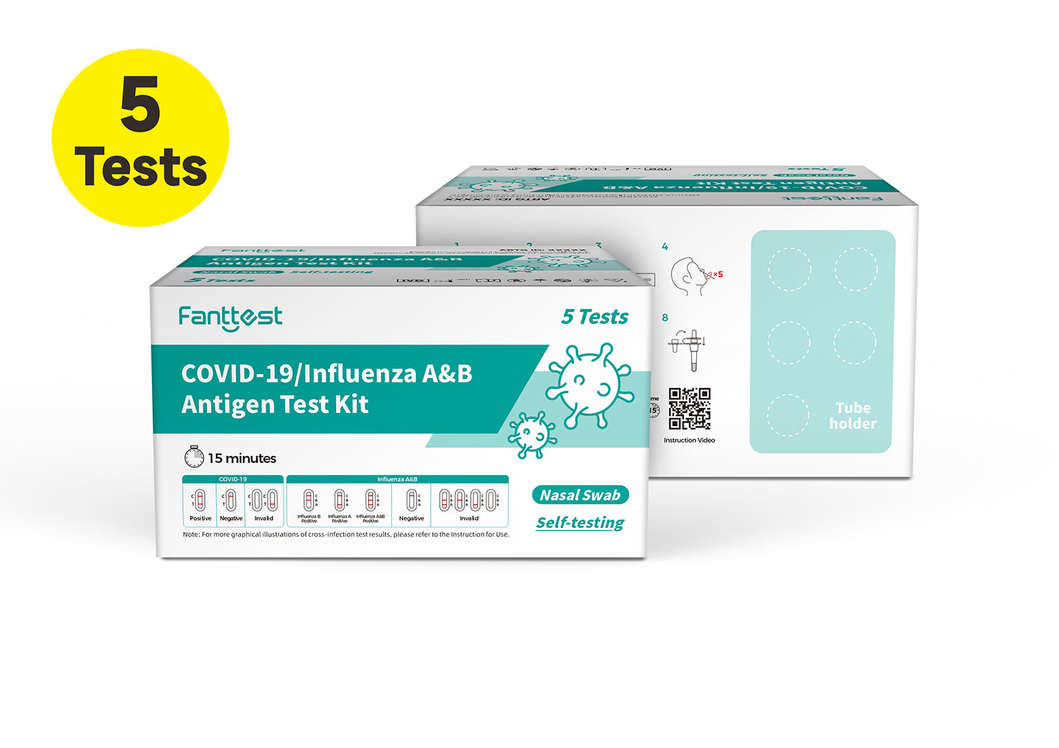 Fanttest Covid-19 / Influenza A & B Antigen Test Kit 1/5 Test | AHPC ...