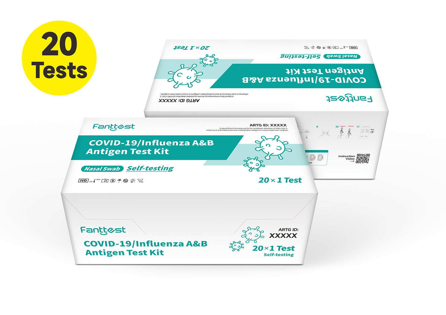 Fanttest Covid-19 / Influenza A & B Antigen Test Kit 1/5 Test | AHPC ...