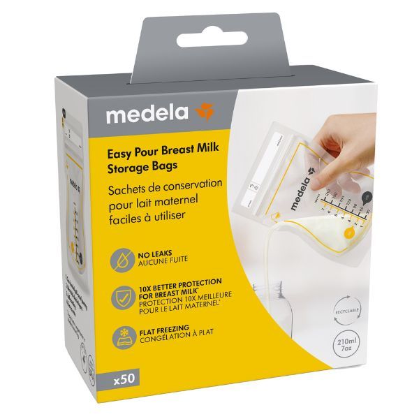 Medela Easy Pour Breast Milk Storage Bags 50 Pack | AHPC Pharmacy Outlet