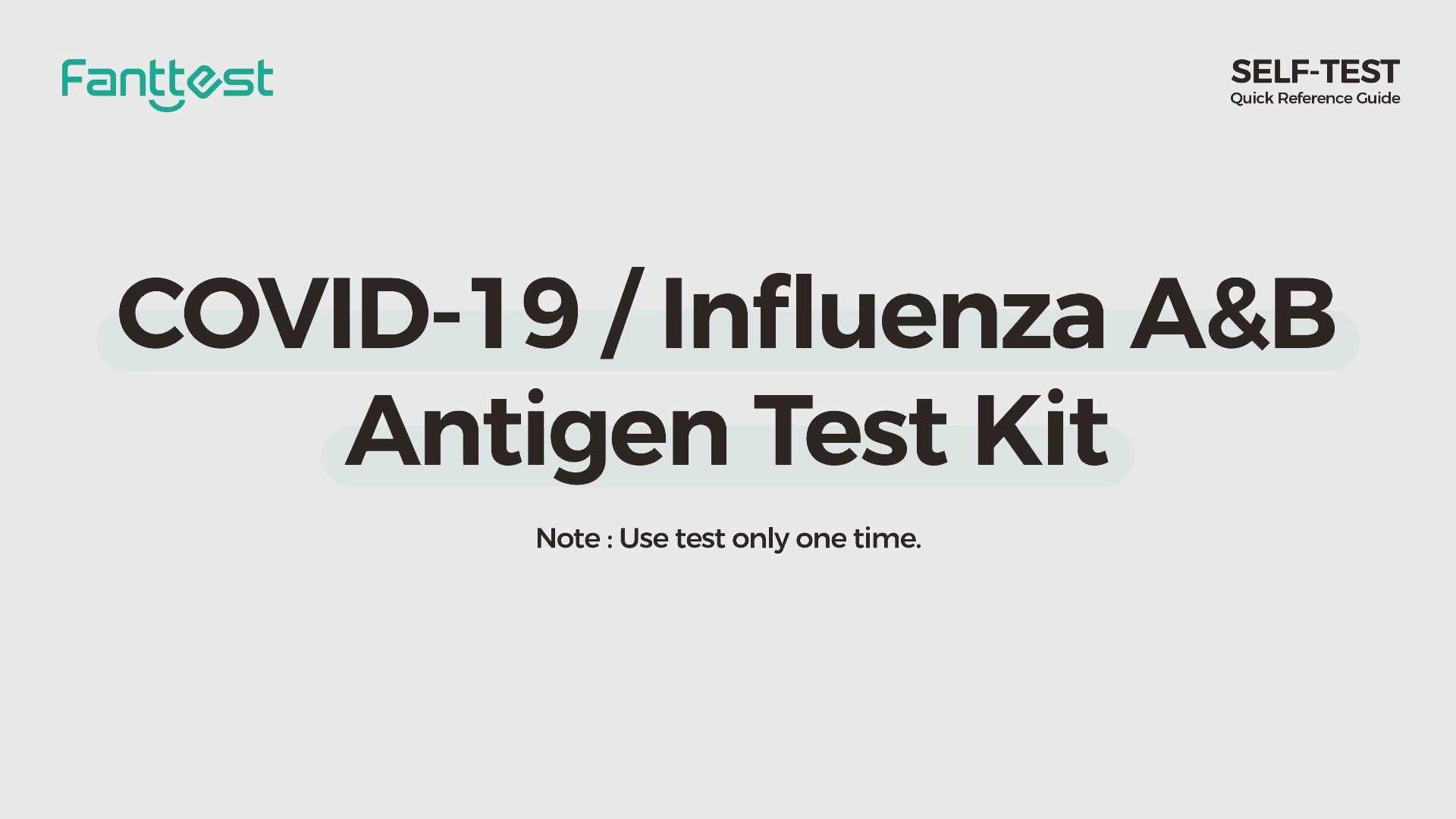 Fanttest Covid-19/Influenza A & B Antigen Test Kit 1/5 Test | AHPC ...