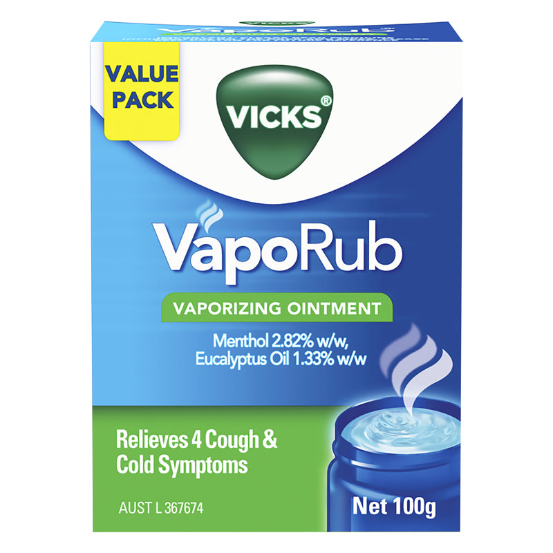 Vicks Vaporub Chest Rub And Vaporising Ointment Cough Nasal Decongesta