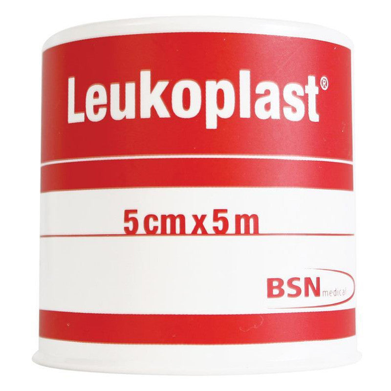 Leukoplast Standard Plaster Fixation Tape Roll Bandages Dressings 5Cm